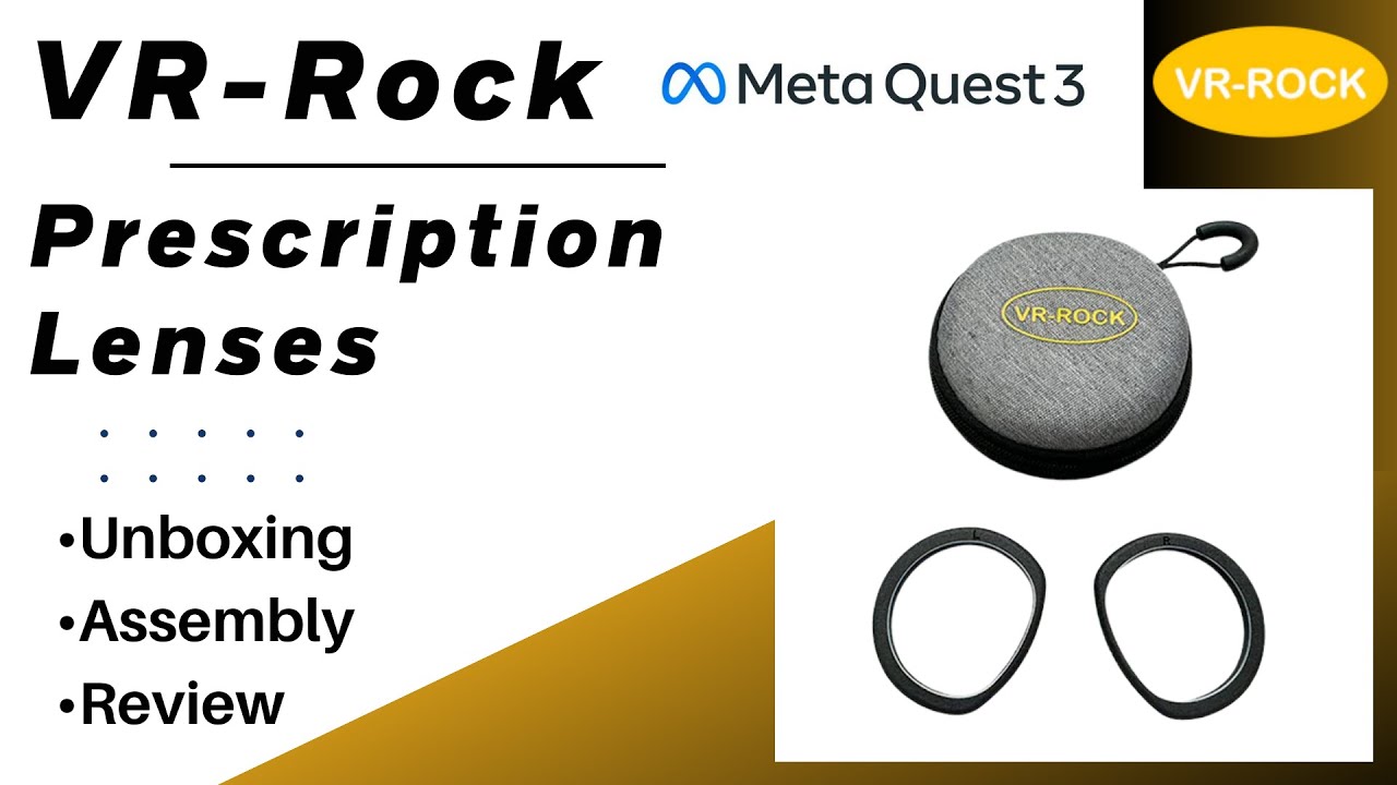 VR Rock Prescription Lenses For Meta Quest 3 - Unboxing, Assembly ...