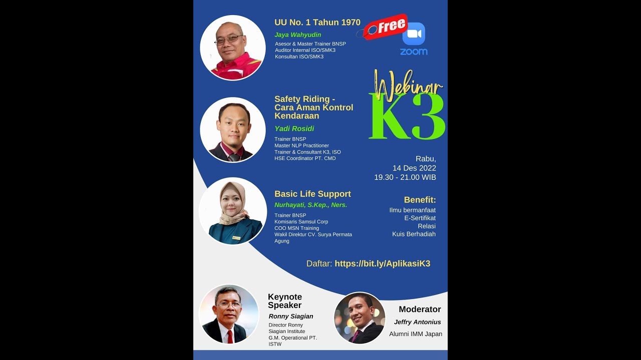WEBINAR KESEHATAN DAN KESELAMATAN KERJA (K3) - SAFETY RIDING & BASIC ...