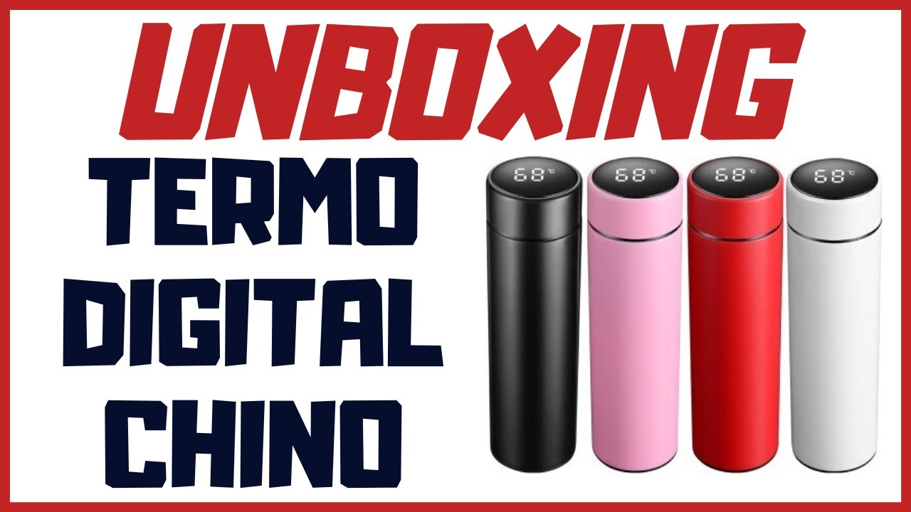 UNBOXING de Termo Digital CHINO de acero inoxidable de 500 ml de ...