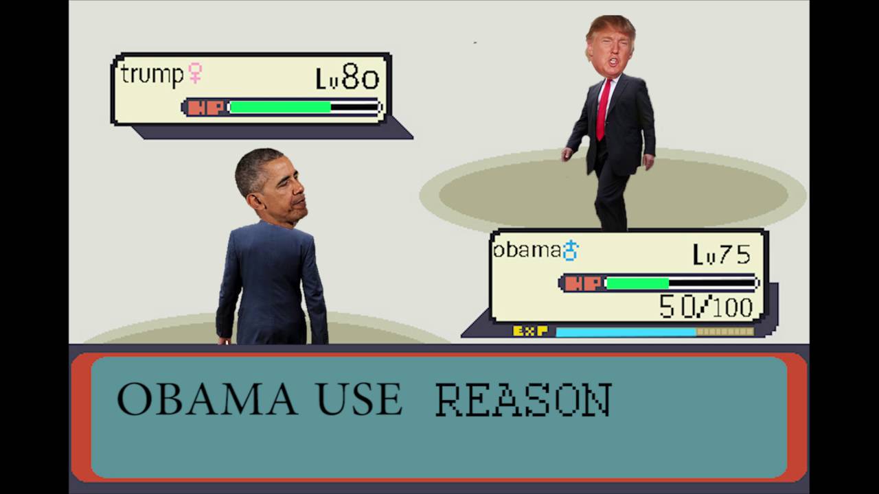 donald trump vs barack obama:Pokemon Style - YouTube