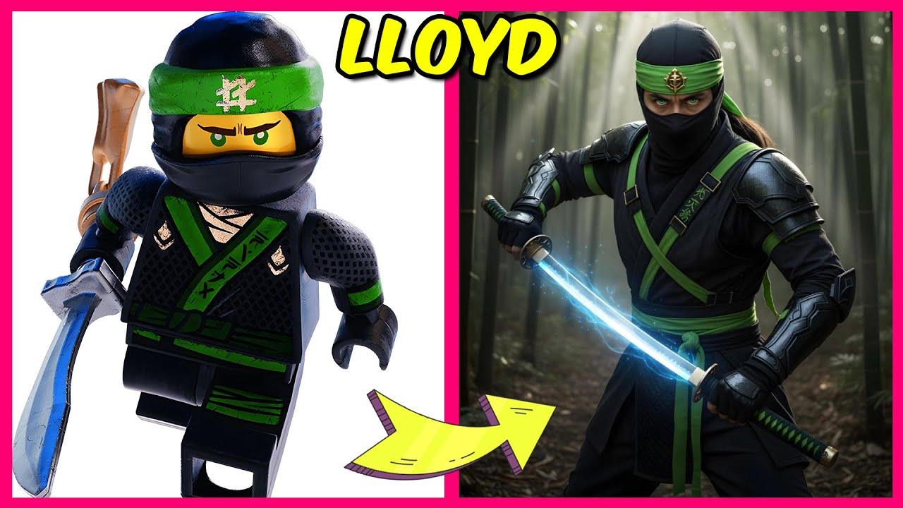 🥷LEGO NINJAGO MOVIE CHARACTERS IN REAL LIFE🔥– A Creative Reimagination ...