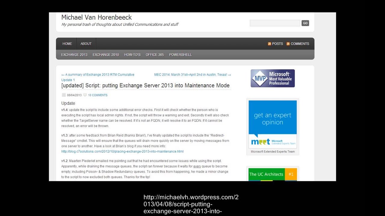 Online Meetings from Outlook Web App in Exchange 2013 CU1 - YouTube