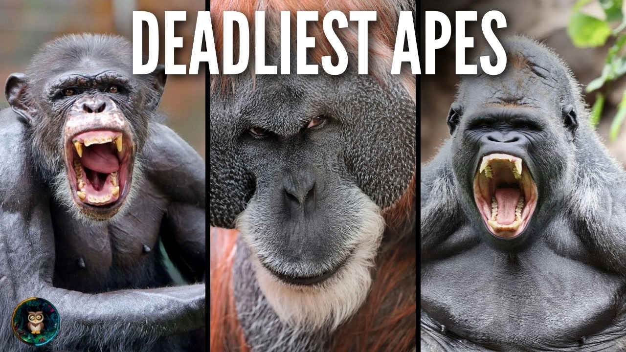 Ranking All 8 Great Apes From Least Deadly To Deadliest 🦍 - YouTube
