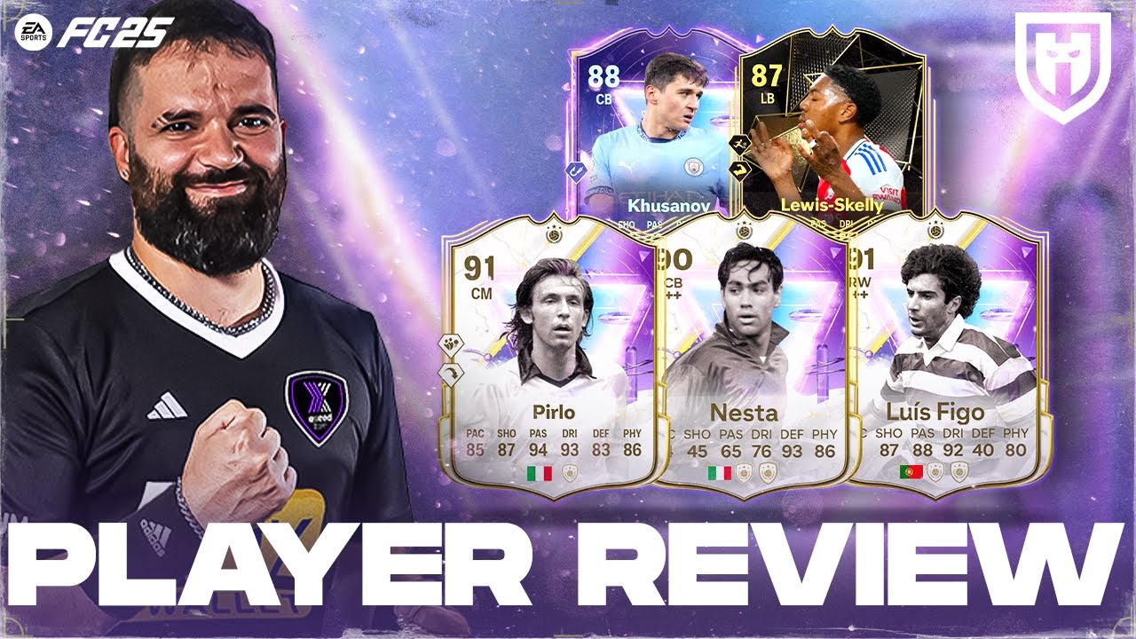 FUTURE STARS REVIEW ||| PIRLO 91, NESTA 90, FIGO 91, KHUSANOV 88, LEWIS-SKELLY 87 ||| FC25 - YouTube