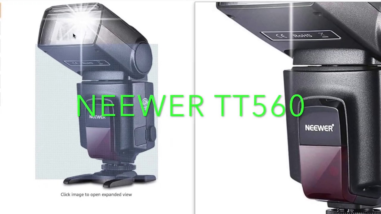 Neewer TT560 Speedlight Test - YouTube