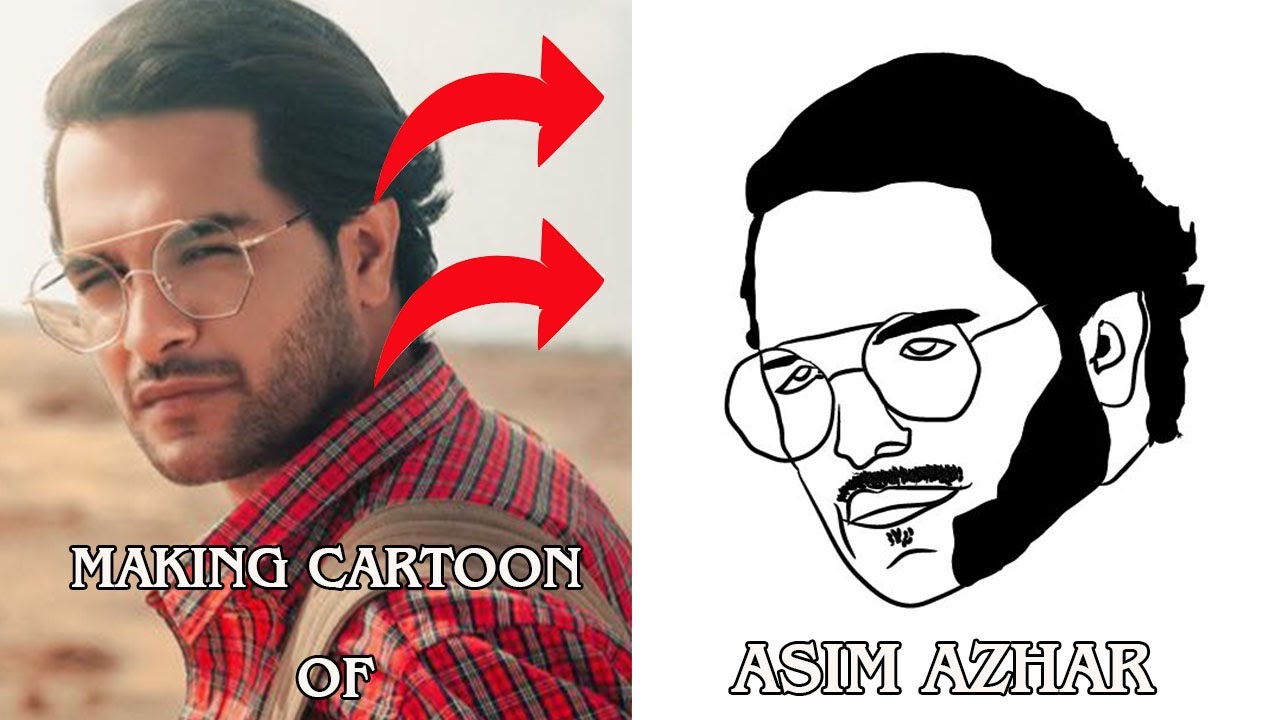 Making Cartoon of ASIM AZHAR | Vector Art - YouTube