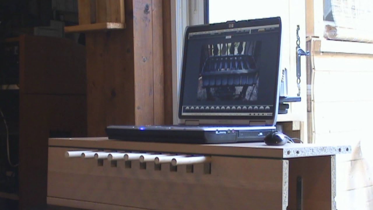 carillon keyboard USB for virtual carillon - YouTube