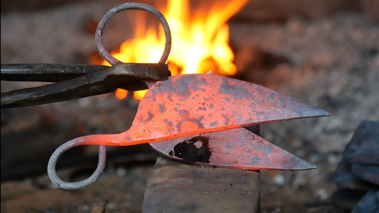 How to make a scissors || blacksmith || full process - YouTube