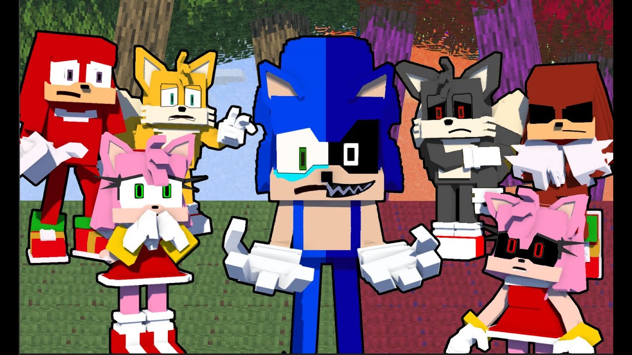 Sonic Losing Mind - (Sad Ending) - FNF Minecraft Animation - Animated ...