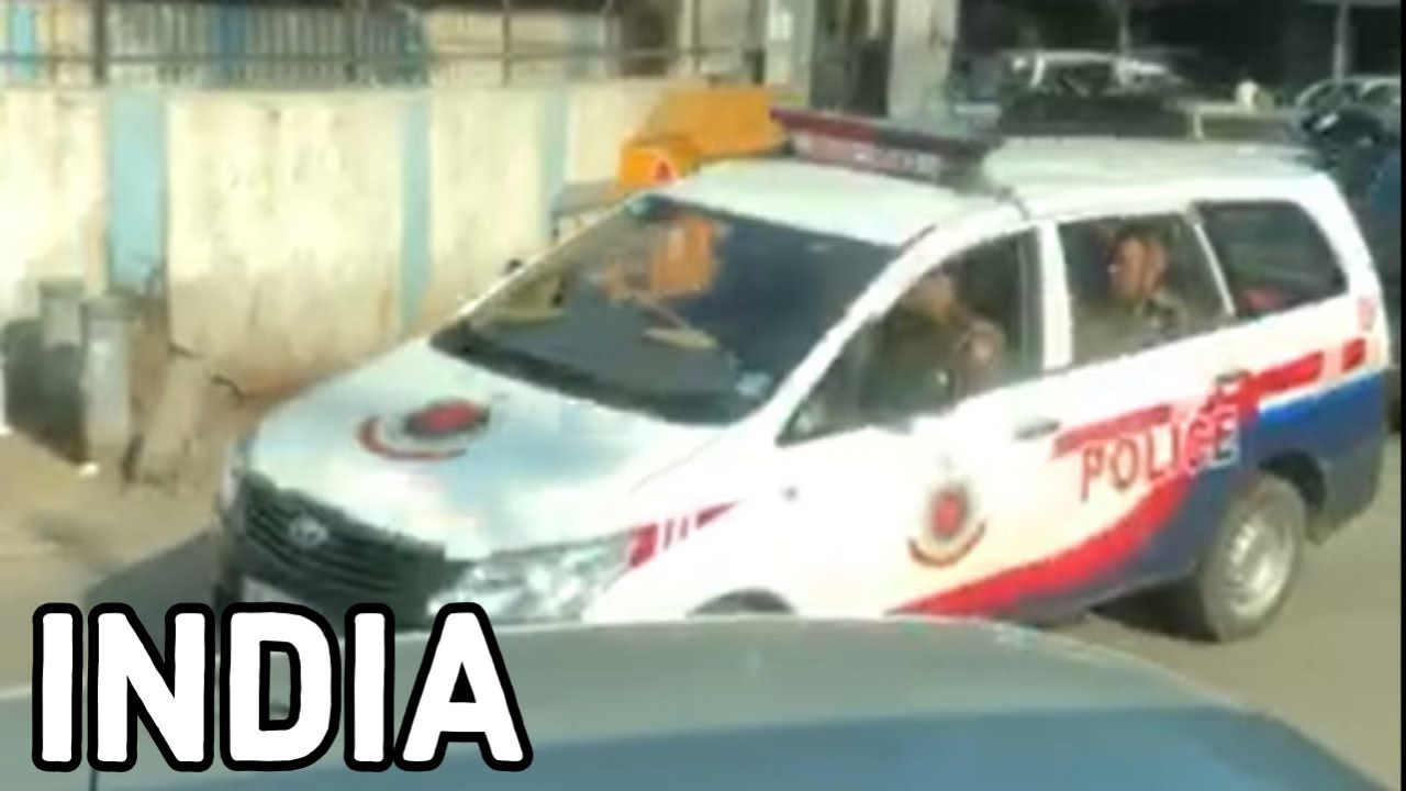 Delhi | Police car in India - YouTube