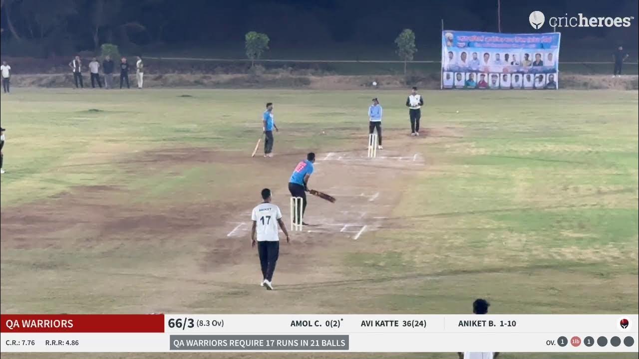 MMA5 vs QA Warriors | IT INFRA CUP 2025(Quarter Final) | Live - Pune Warriors Field pune-solapur ...