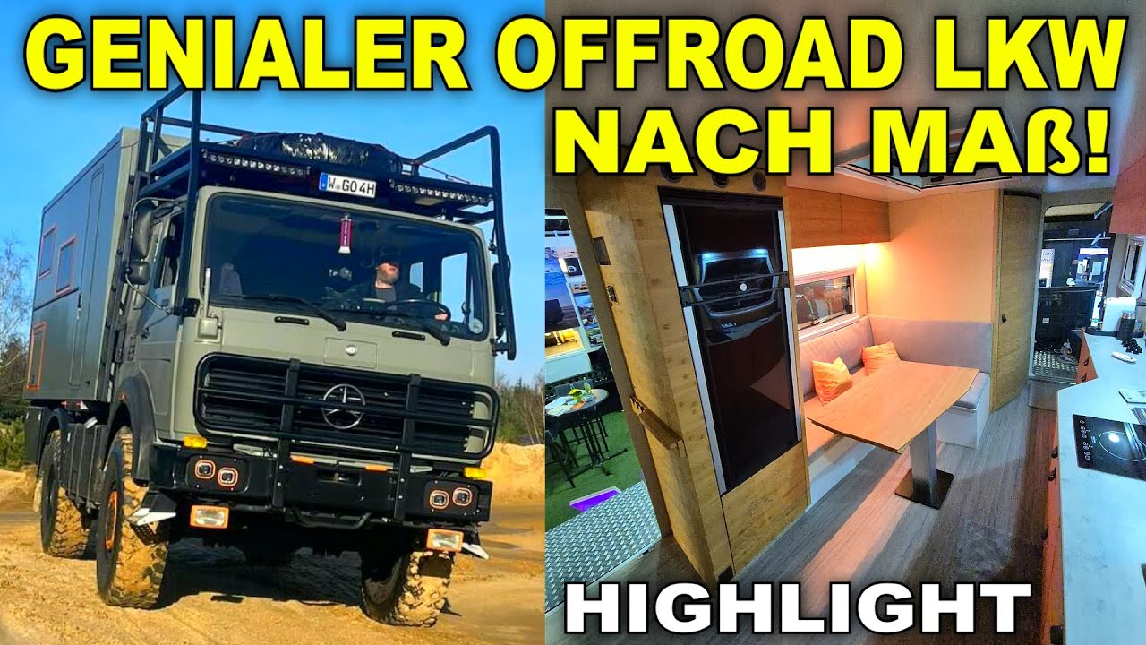 EXPEDITIONS LKW MIT SINN - GENIAL DURCHDACHTER AUSBAU - 4x4 Rhein Waal ...