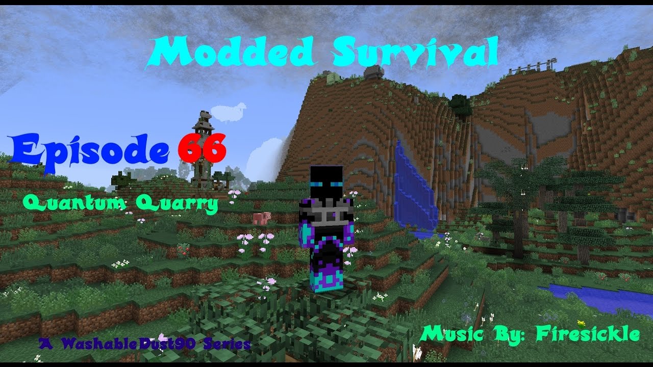 Minecraft Modded Survival Episode 66 Quantum Quarry - YouTube