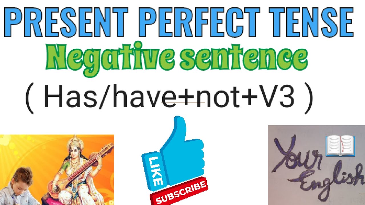 Present perfect tense negative sentence @@YOURENGLISH-10K - YouTube