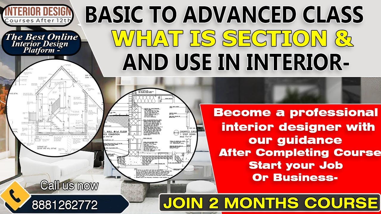 Live Class Interior Students-(Use Of Section In Interior & Exterior ...