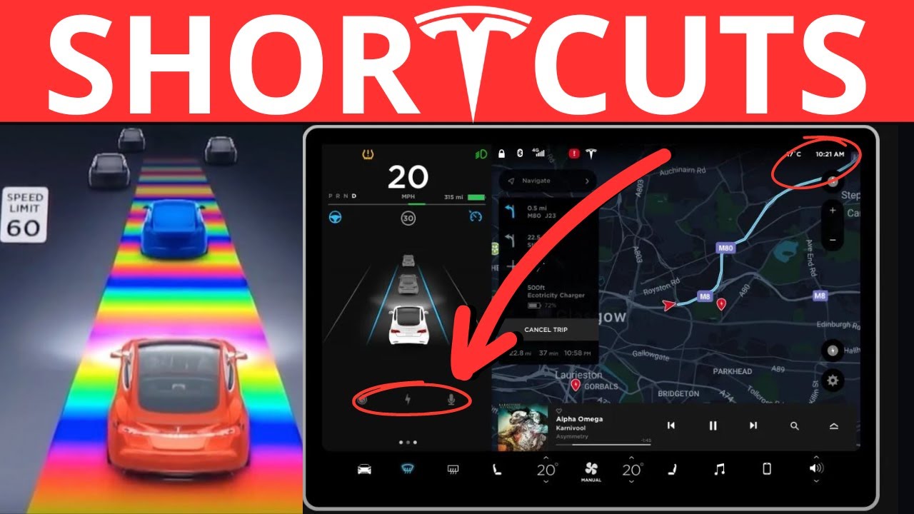11 TESLA SCREEN SHORTCUTS - You Need to Know - YouTube