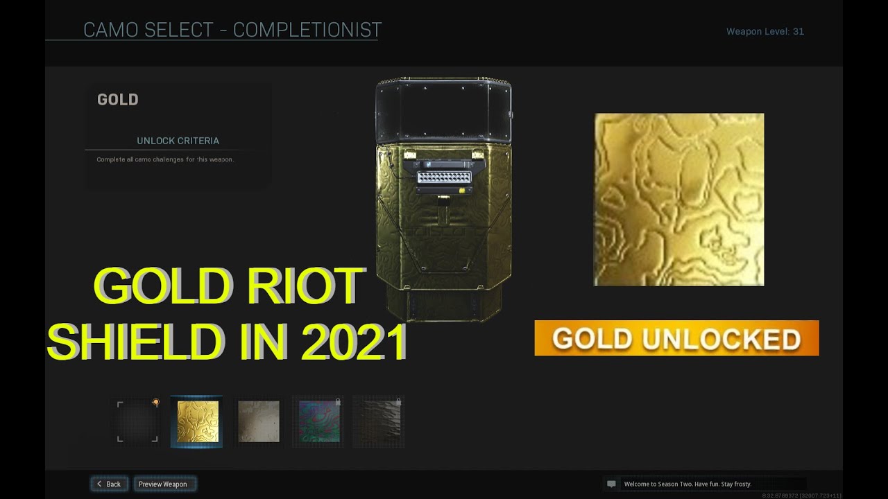 How to get the Riot Shield Gold in Modern Warfare in 2021 - YouTube