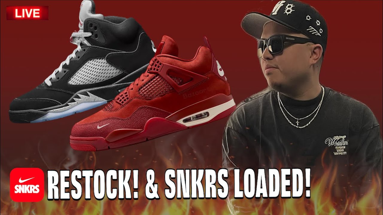 RESTOCK! JORDAN 5 BLACK METALLIC & NIGEL JORDAN 4 BRICK BY BRICK LOADED ...