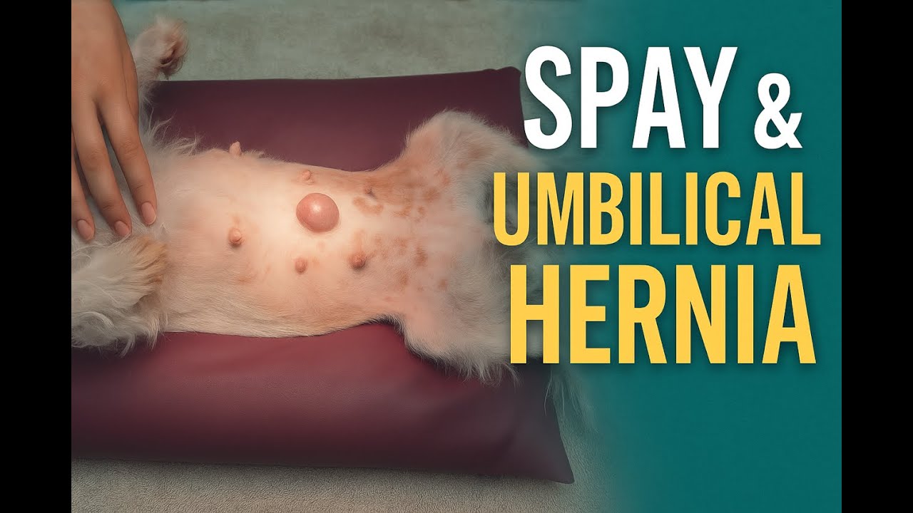 Dog Spay and Umbilical Hernia Repair | Veterinary Surgical Case - YouTube