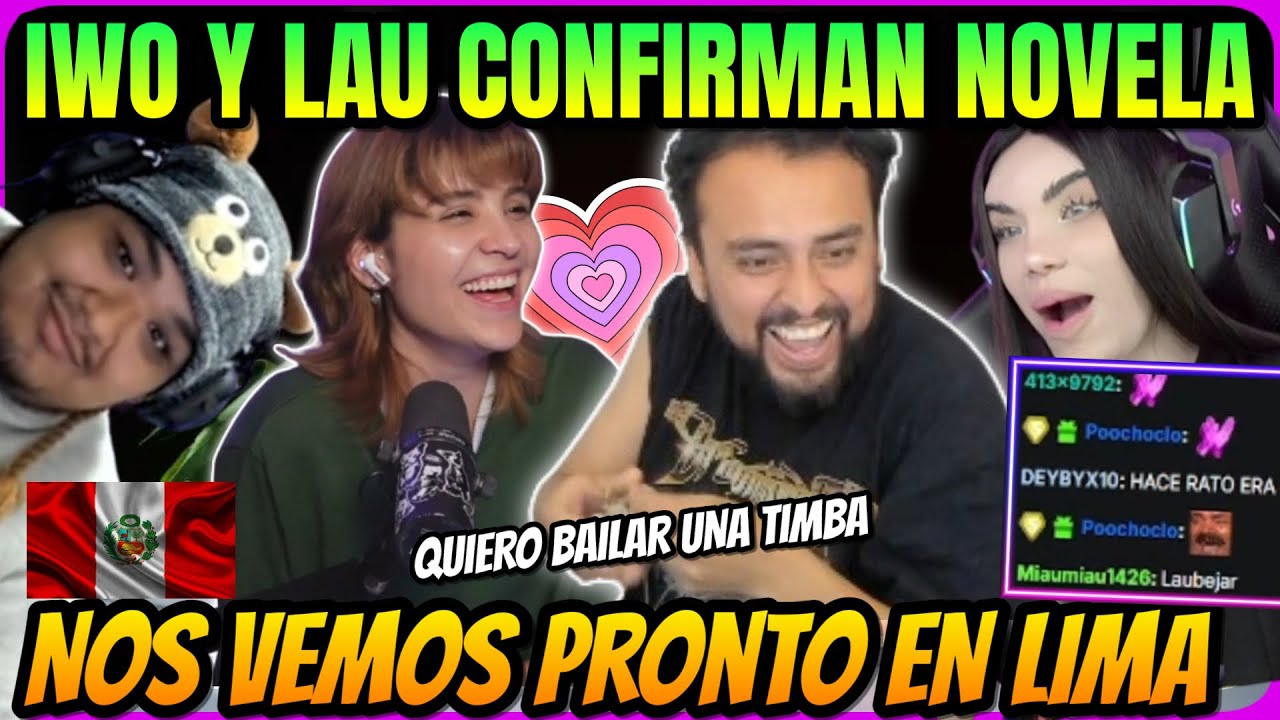 IWO Y LAUGAMER CONFIRMAN SU NOVELA, REU DE PAREJAS EN LIMA CON SANDRA Y ...