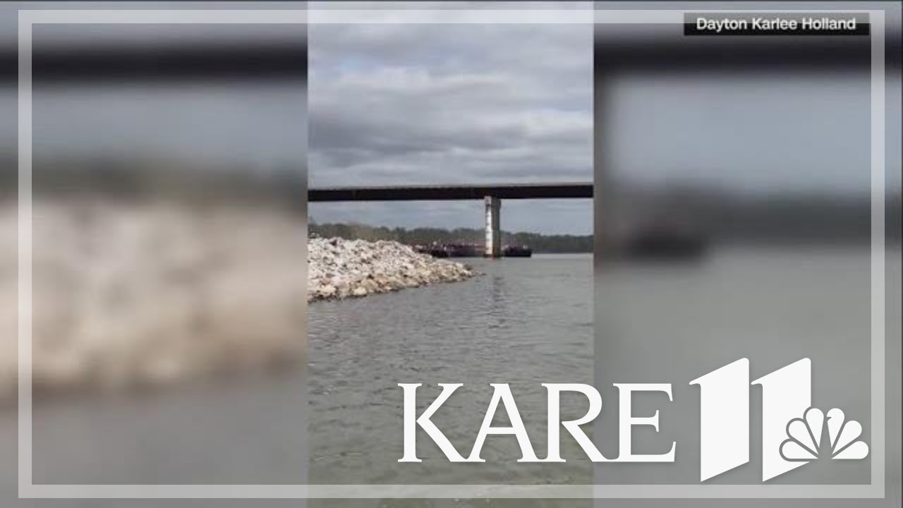 Investigation after barge hits bridge in Oklahoma - YouTube