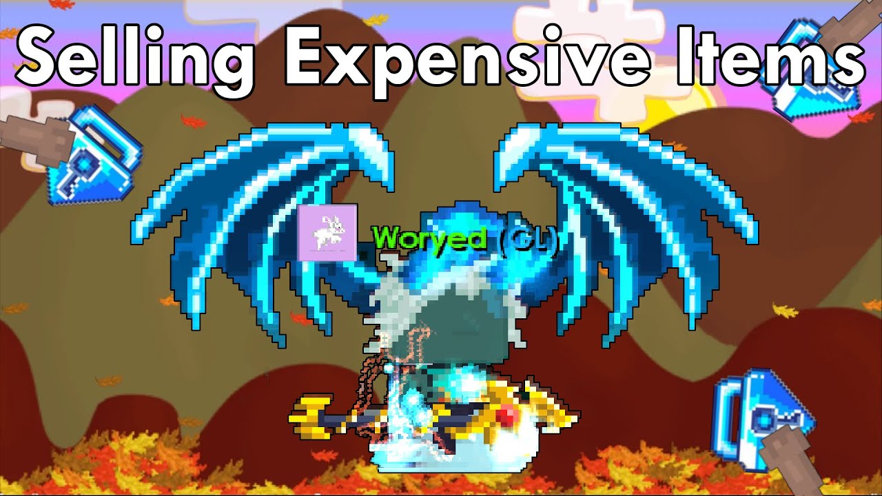 [850DLS] Selling All My Expensive Items in Growtopia - YouTube