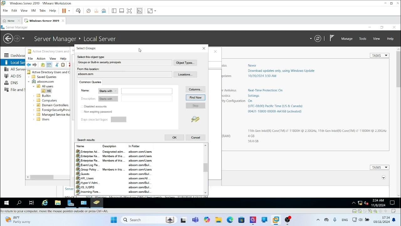 How to create OU ,User and Groups on window server 🤔 - YouTube