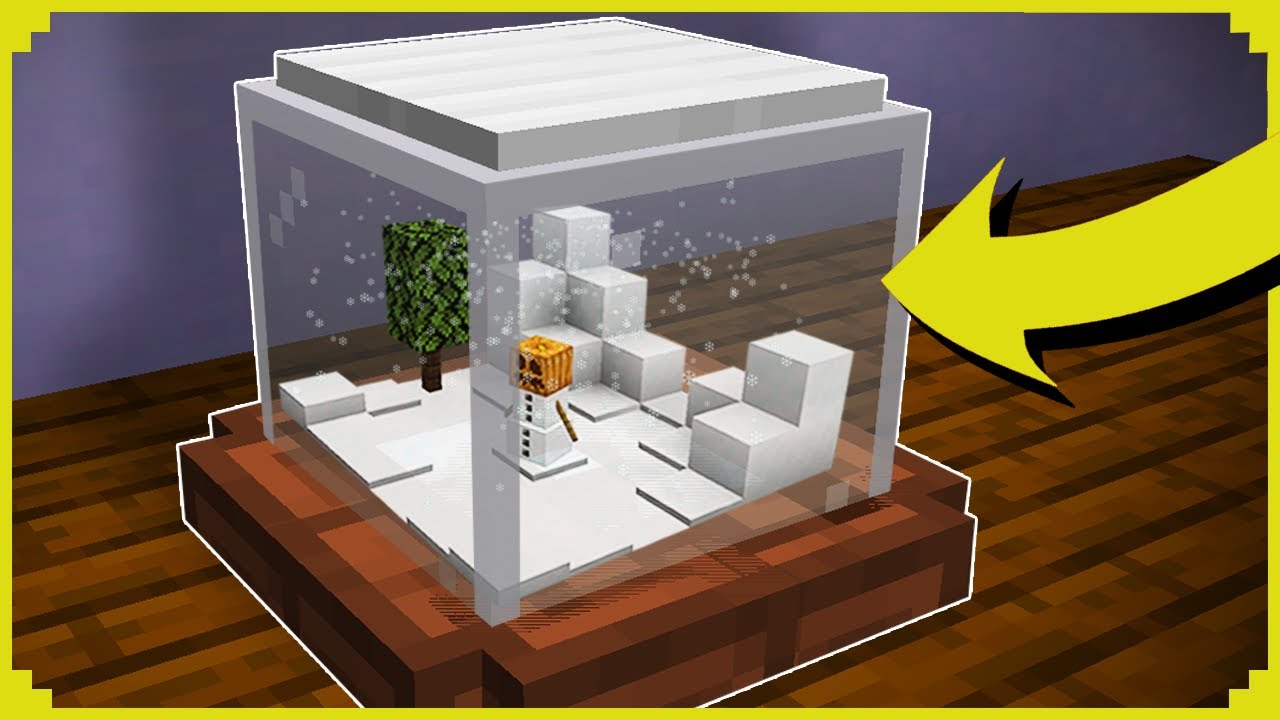🦊Como fazer um GLOBO DE NEVE no MINECRAFT - YouTube