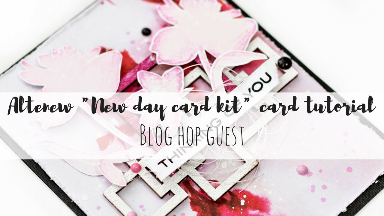 Altenew New day card kit blog hop + Giveaway - YouTube
