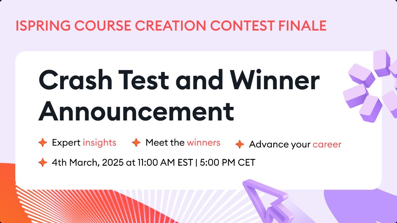 iSpring Course Creation Contest Finale: Crash Test and Winner ...