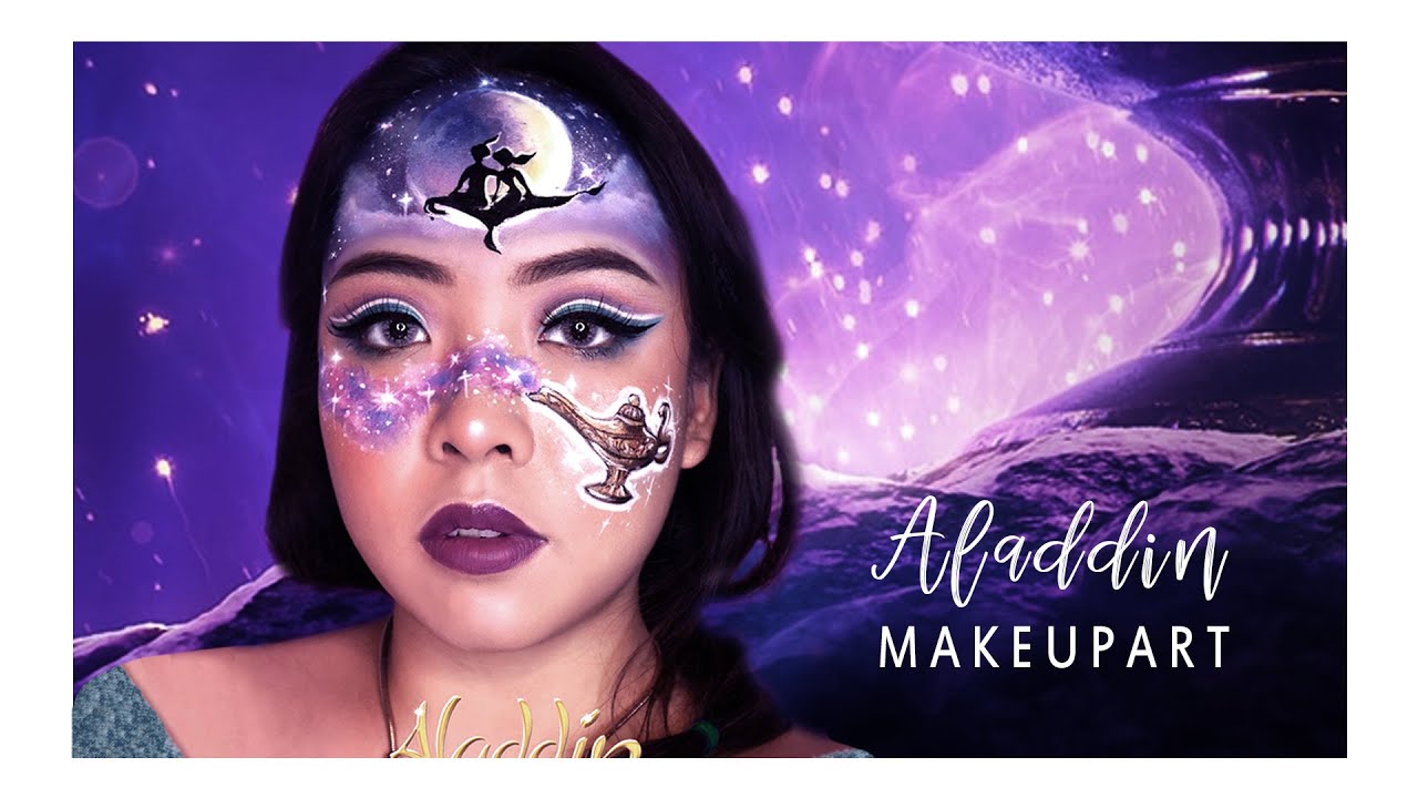 DISNEY ALADDIN MAKEUP ART - YouTube