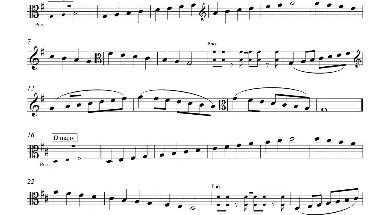 Scale Exercises for Viola—Part 3 ビオラの為のスケール練習曲—Part 3 - YouTube