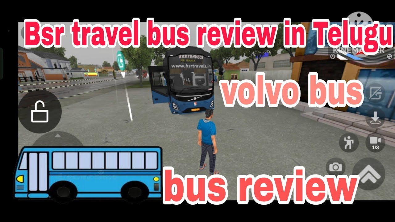 driving Volvo bsr travel bus in telugu || volvo bus livery in bus ...