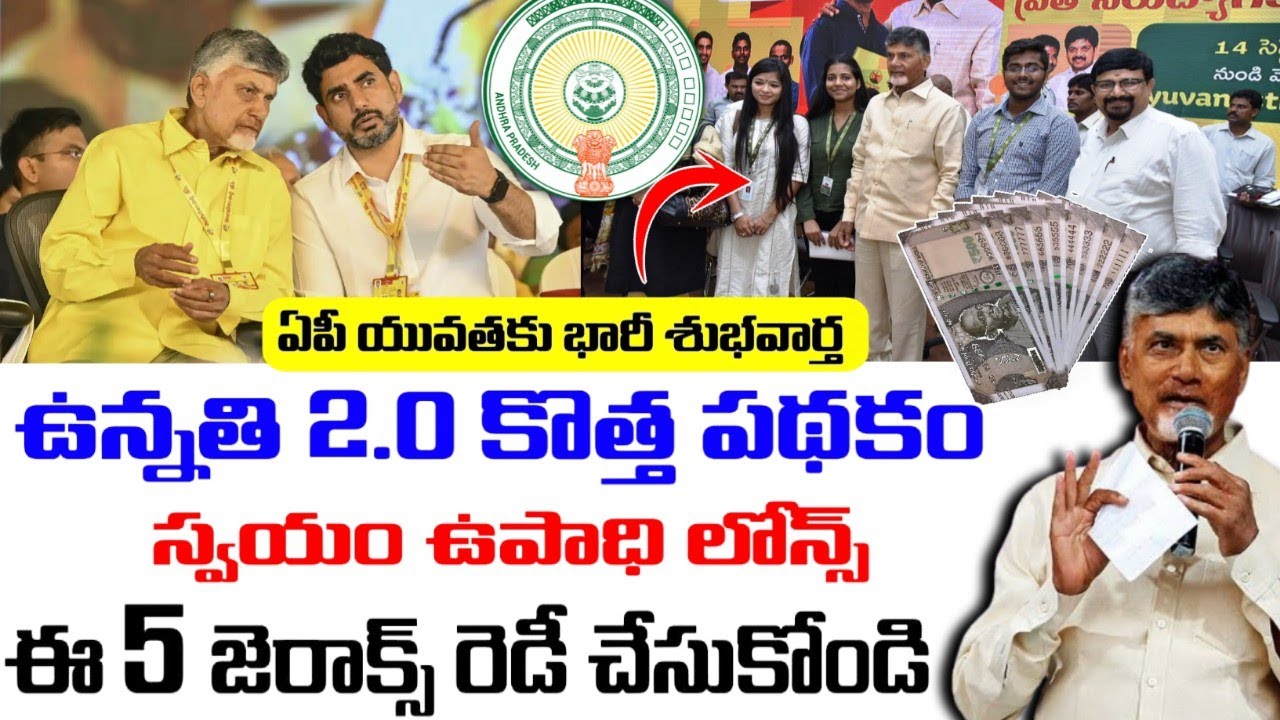 Ap Unnathi 2.O Scheme 2026|Ap Unnathi Subsidy Loans 2026|Ap schemes ...