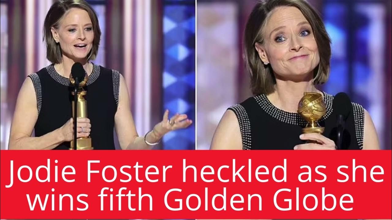 Jodie Foster heckled as she wins fifth Golden Globe│News podcasts - YouTube