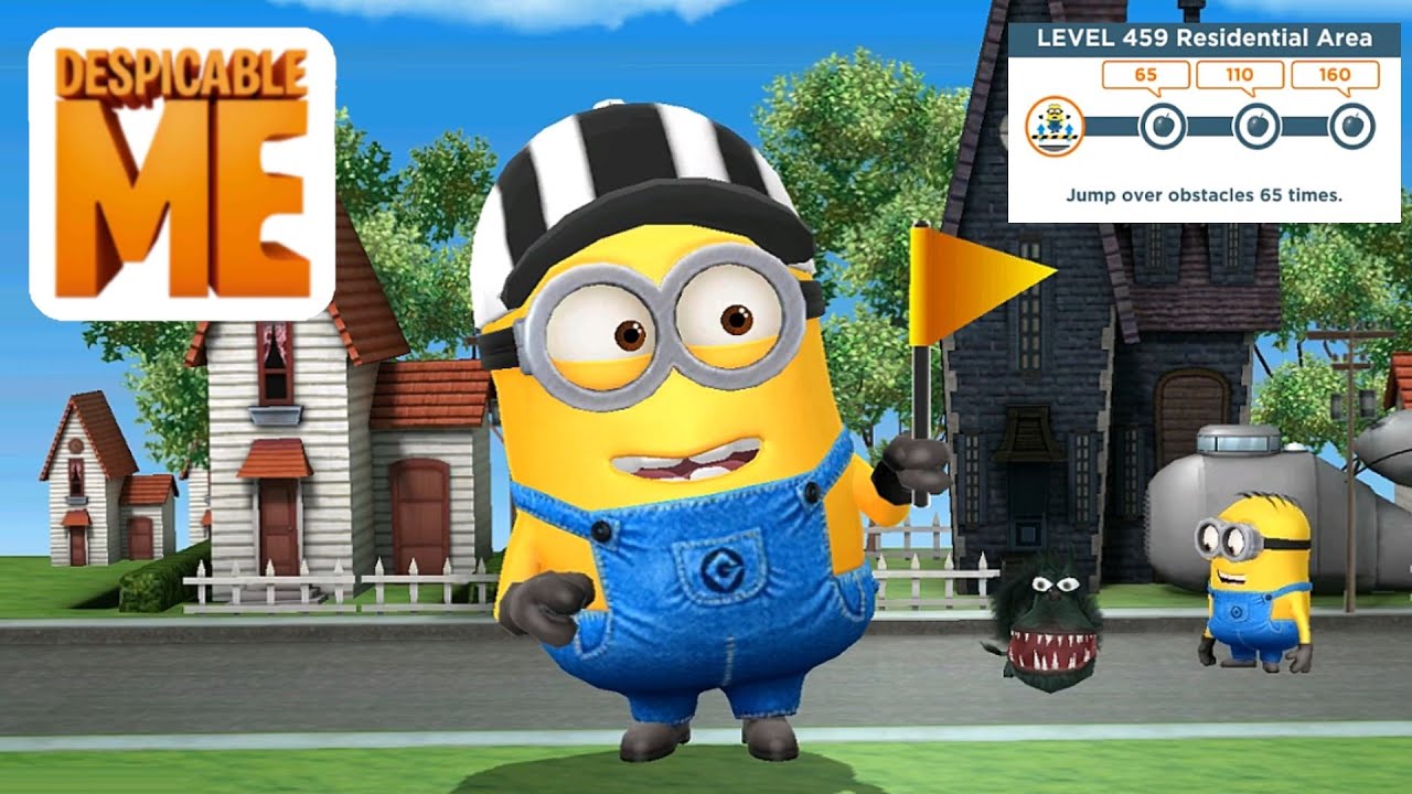 Despicable me Minion rush gameplay walkthrough Referee minion Jump over ...