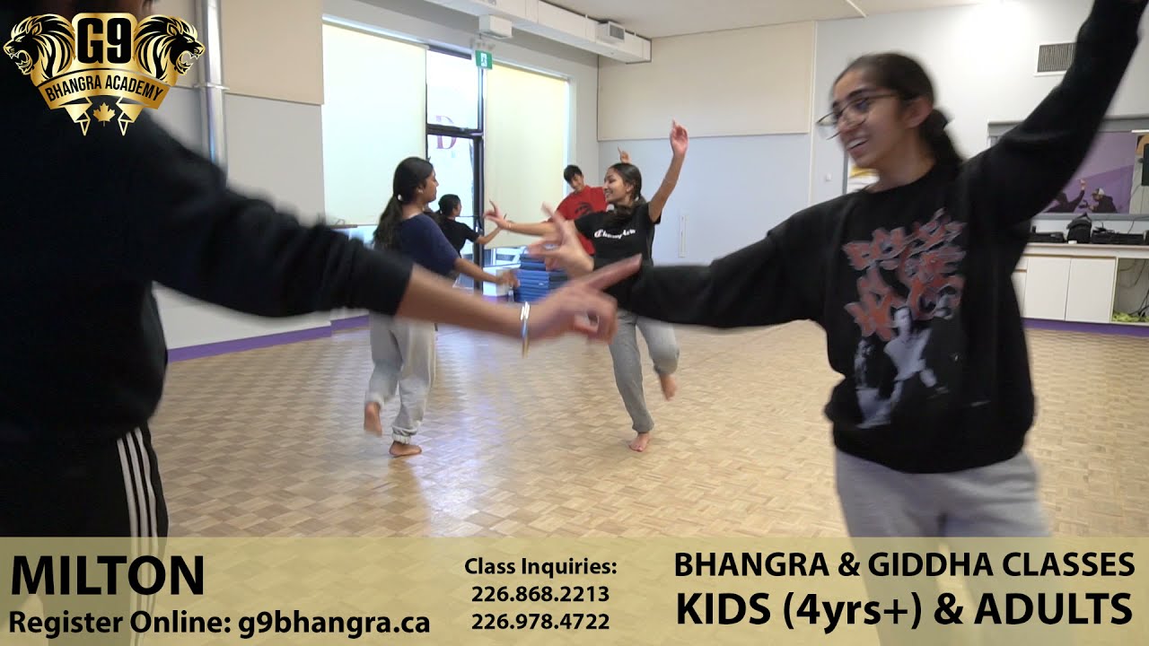 Bhangra Class Milton | Kids & Adults | G9 Bhangra Academy - YouTube