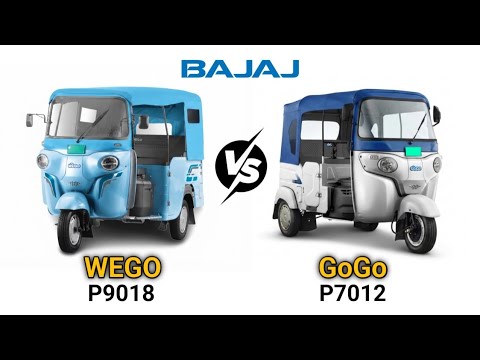 Bajaj Wego P9018 vs gogo P7012 Electric Auto Rickshaw Comparison Review 