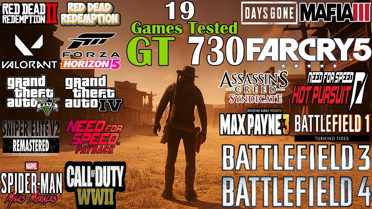 GT 730 Test in 19 Games - YouTube