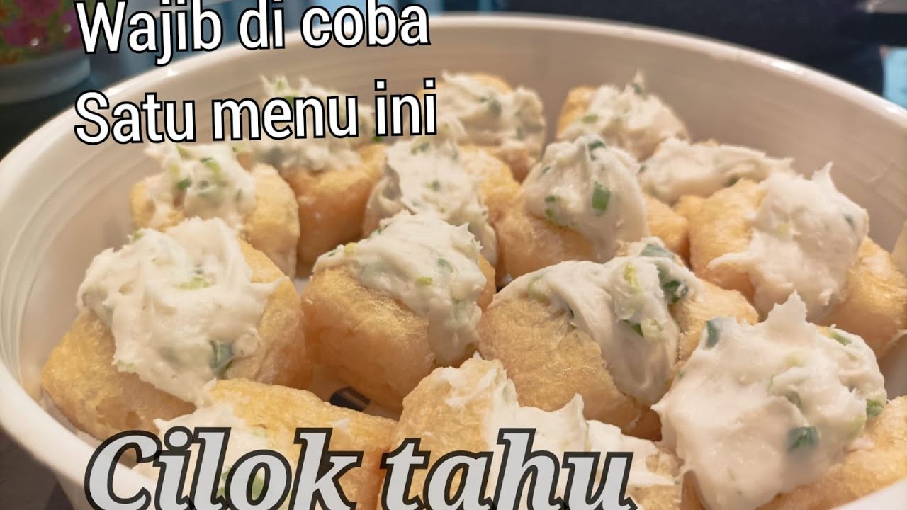 Resep Cilok Tahu,wajib di coba pasti pada suka - YouTube