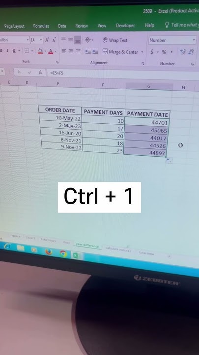 How to Add Days Number to Date Value #excelwalesir #ytvideosshort #training #exceltricks # ...