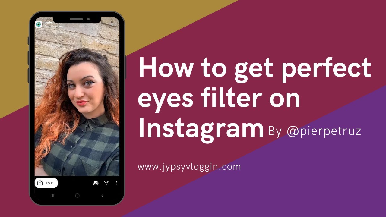 How to get perfect eyes filter on Instagram - YouTube