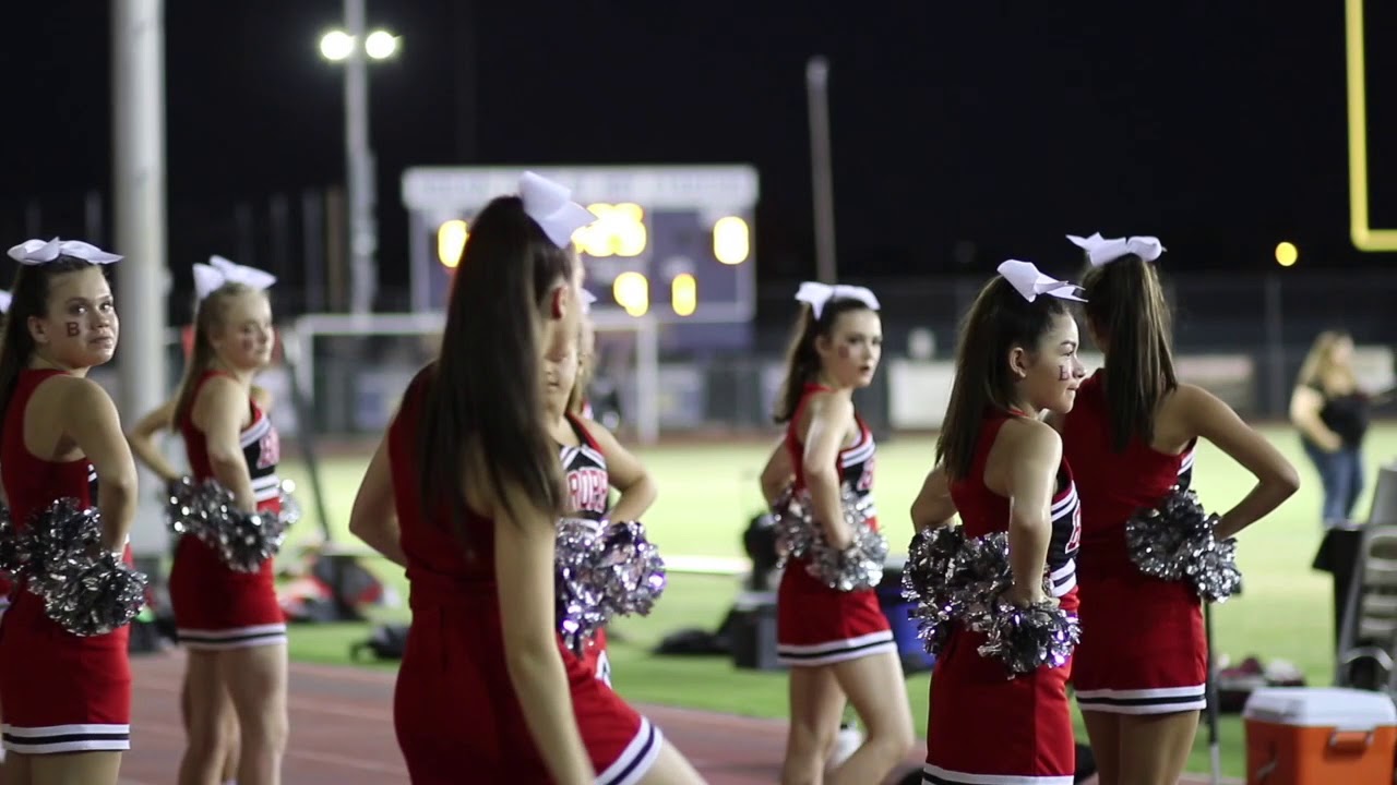 Xavier College Prep Cheer at BCP Football Game - YouTube