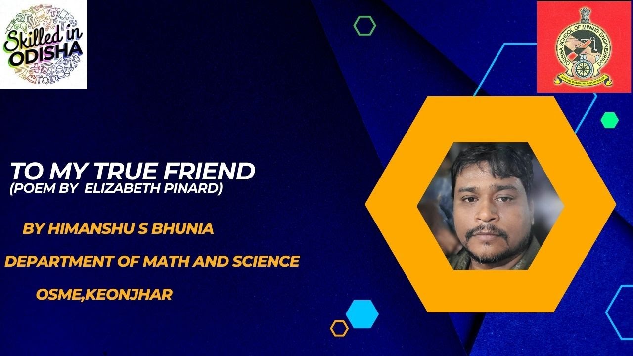 TO MY TRUE FRIEND (POEM BY ELIZABETH PINARD) - YouTube