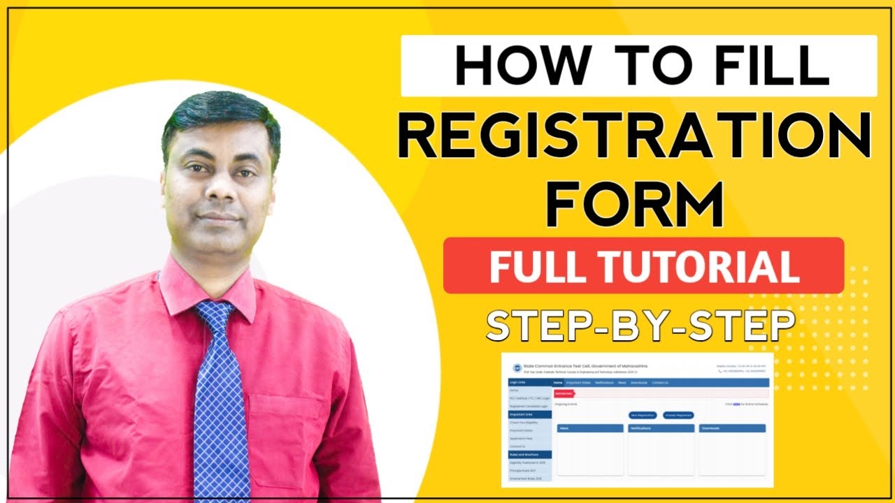 Online Application Registration Full Tutorial - YouTube