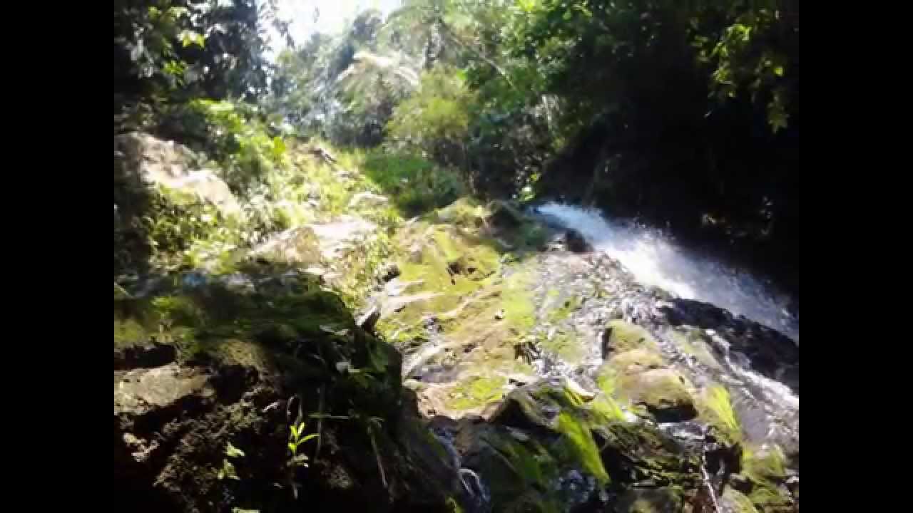 air terjun di kampung senah rayang padawan - YouTube