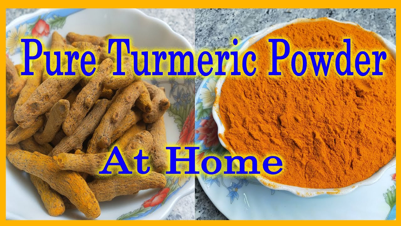 How To Make Turmeric Powder | Home Made Turmeric Powder | Pure Turmeric ...