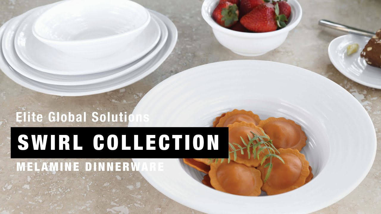 Elite Global Solutions Swirl Melamine Collection - YouTube