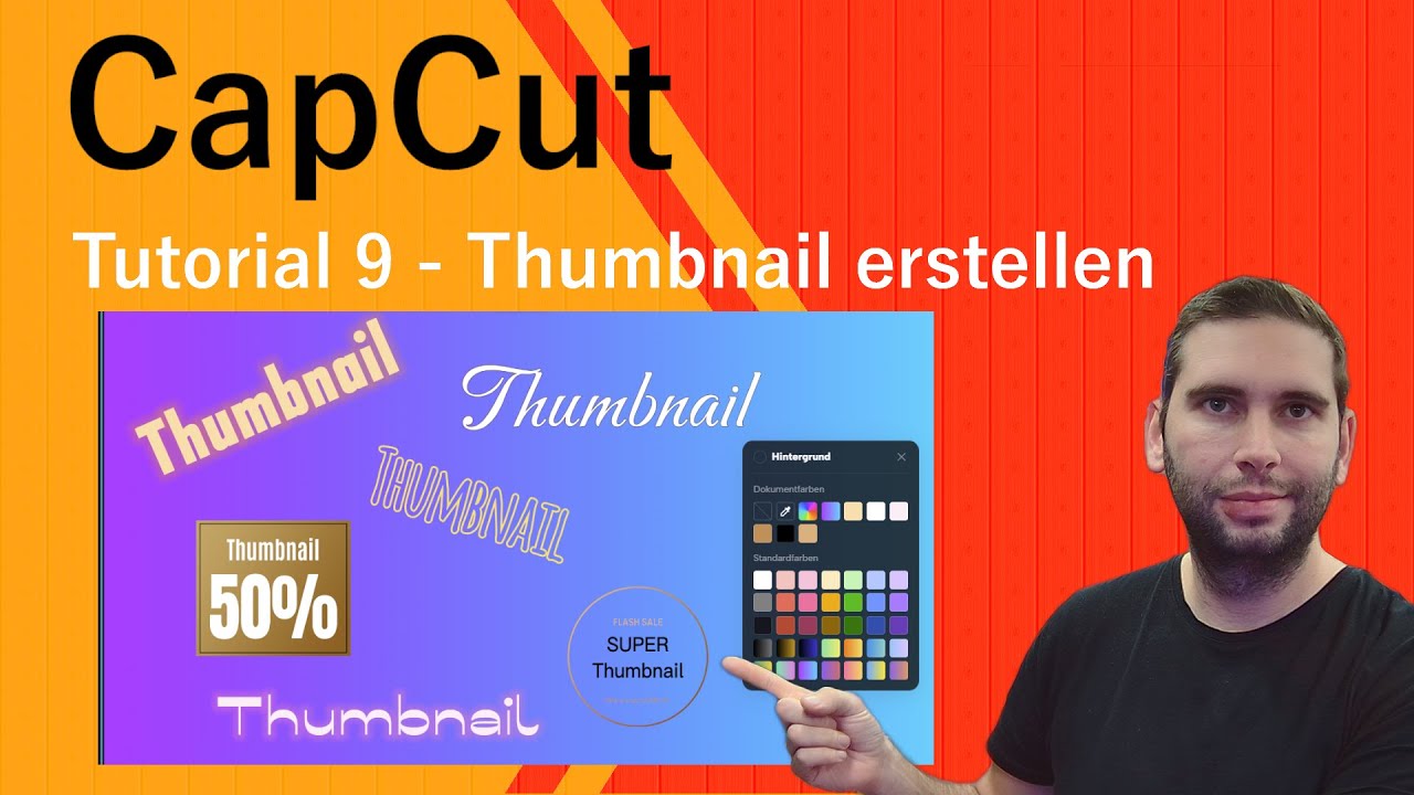 CapCut Tutorial 9/11 - Thumbnail erstellen - YouTube