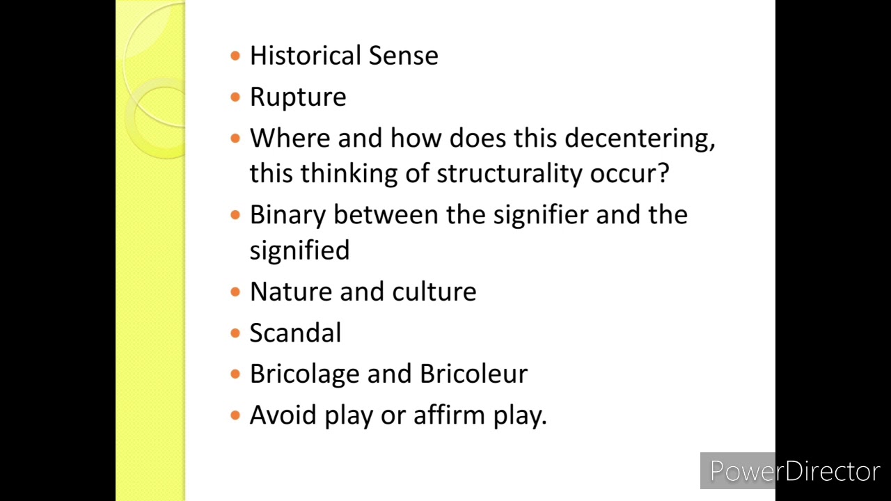 Jacques Derrida Structure Sign And Play